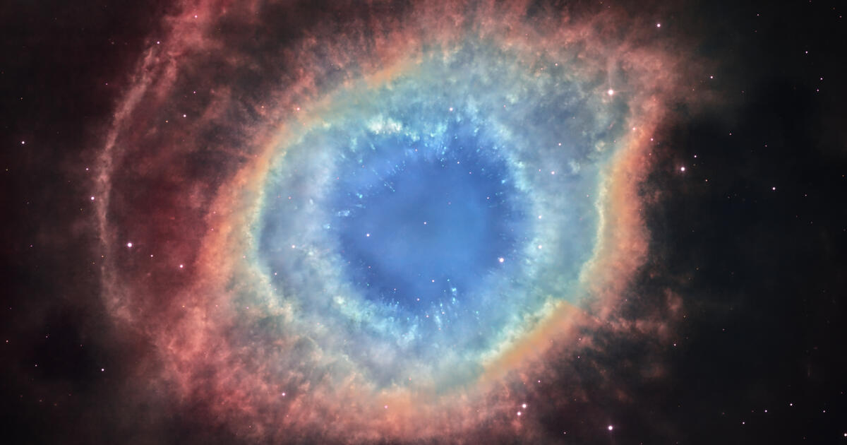 Helix nebula with new SHO data | Telescope Live